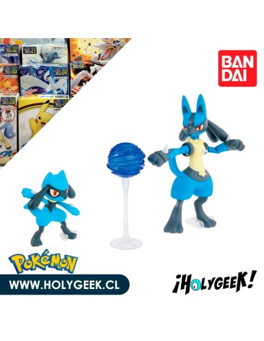 Model Kit Pokemon Riolu & Lucario Bandai Hobby N44